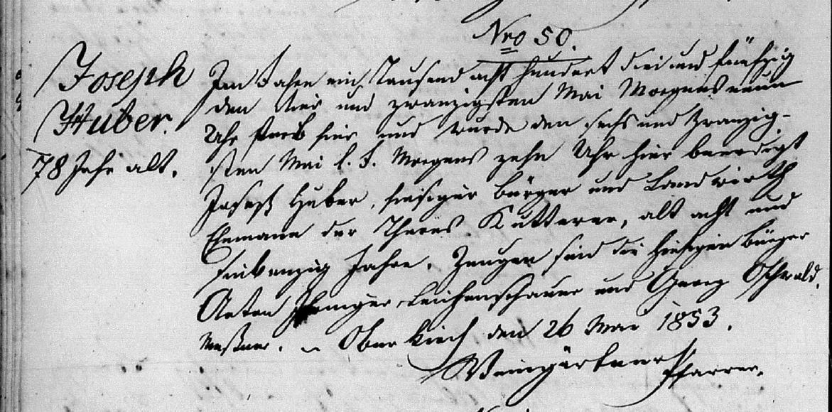 Lawrence Huber’s Paternal Grandparents – Lind Street Research